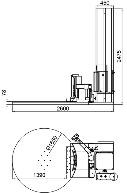 Fully Automatic Pallet Wrapper Machine | 2000F | Emmoco